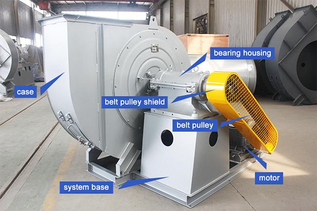 V Belt Driving Material Handling Fan For Smelting Furnace Use