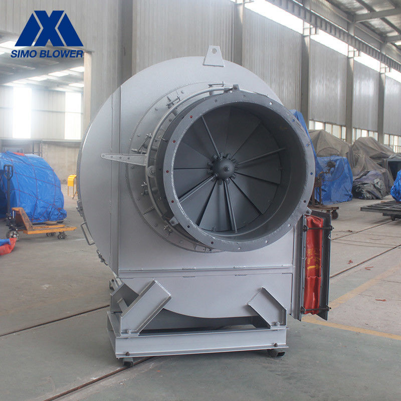 Large Capacity Flue Gas Fan Single Suction Three Phase AC Motor