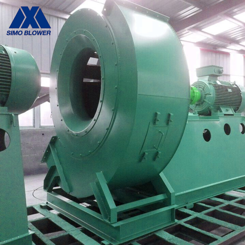 Green Stainless Steel Centrifugal Blower CFB Boiler Fan For Cement Industry