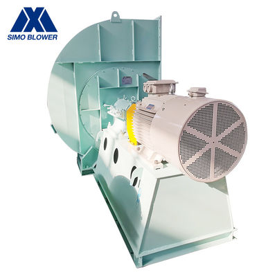 Medium Pressure Industrial Cement Mill Blower Fan With V Belt Drive